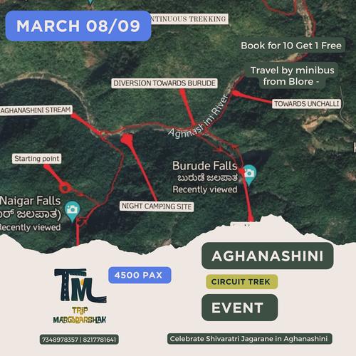 Aghanashini circuit trek | Start from Bangalore Siddapur Siddapur